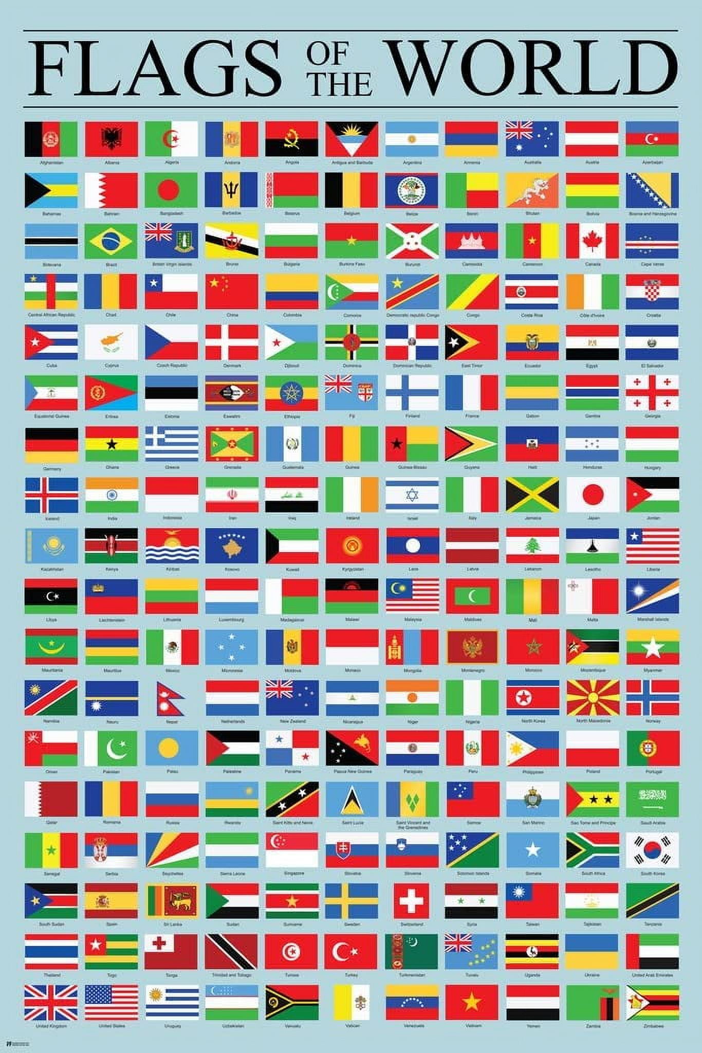 Asdg12s Flags-of-the-World-Classroom-Reference-Chart-National-Countries ...