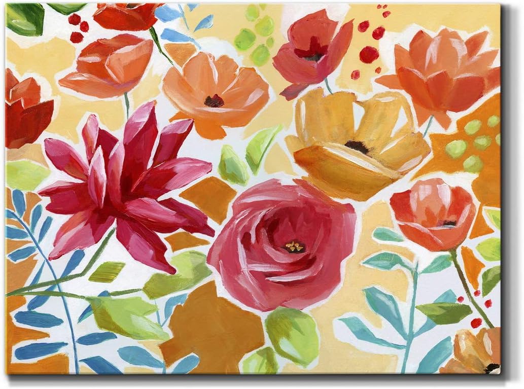 Asdg12s-Flowers in Bloom II Wall Art, Beautiful Spring Floral Artwork ...