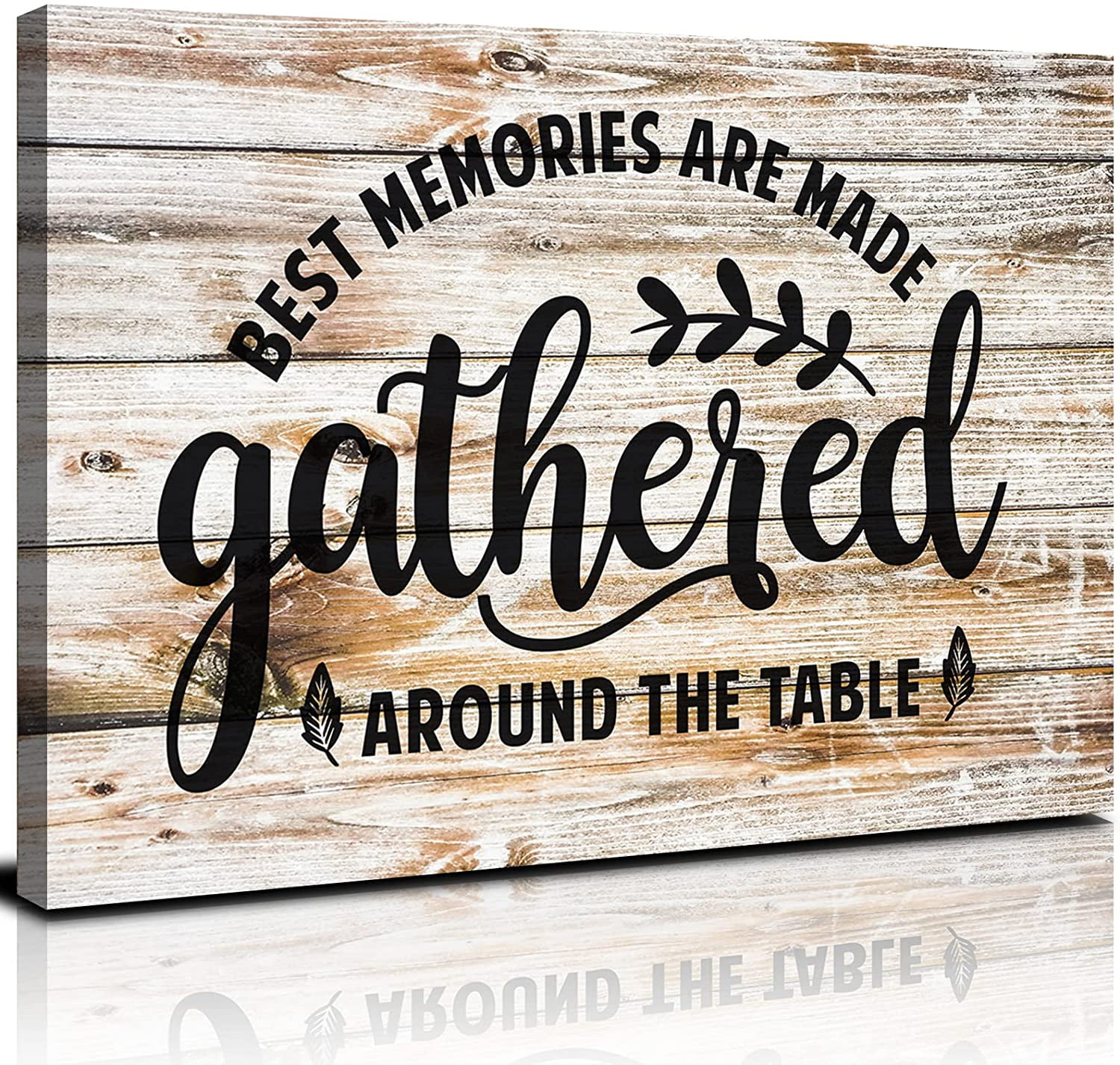 Asdg12s-Gather Signs for Home Decor Dining Room Wall Art Kitchen Canvas ...