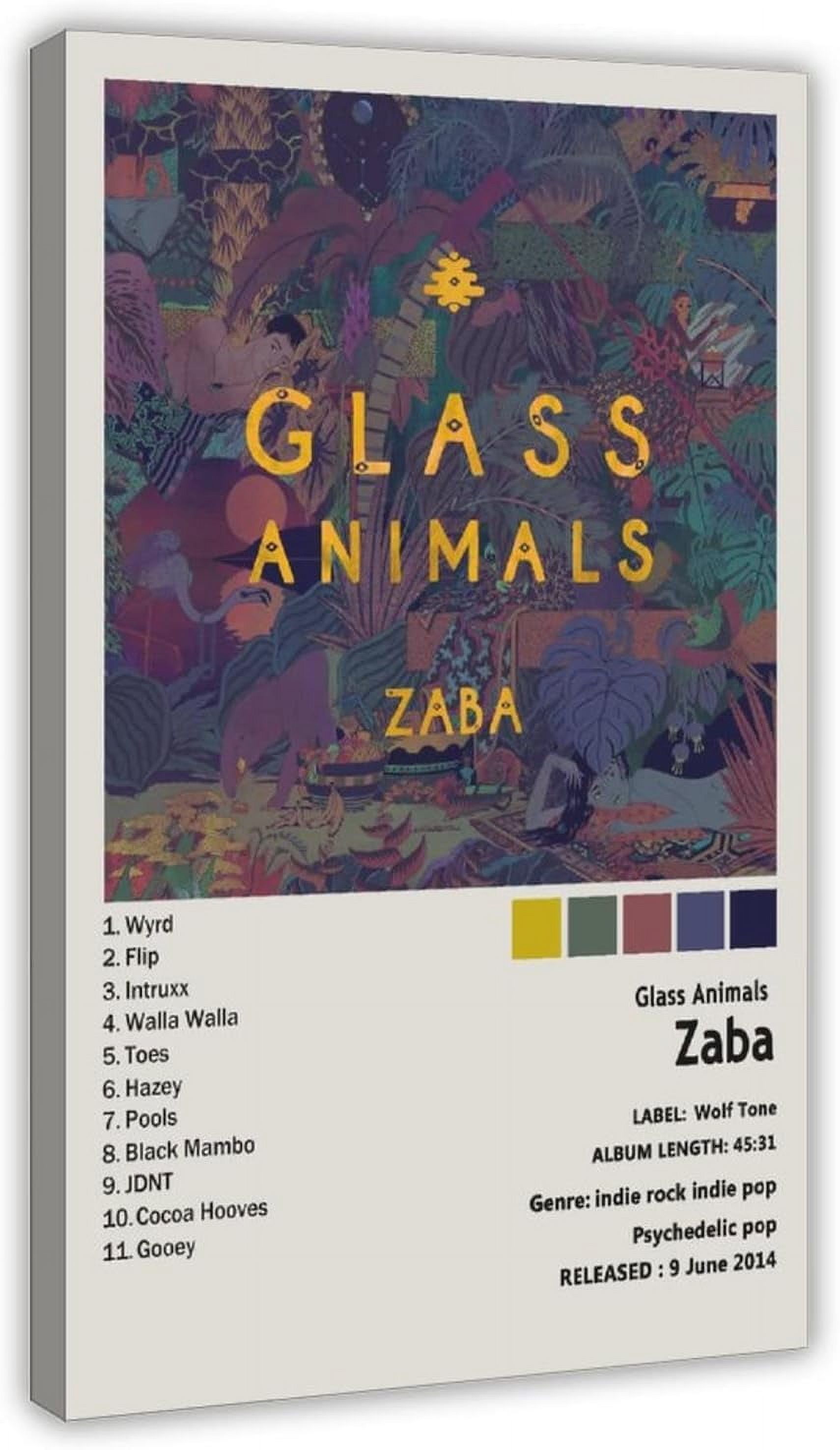 Asdg12s Glass Animals Zaba Album Cover Canvas Poster Bedroom Decor ...