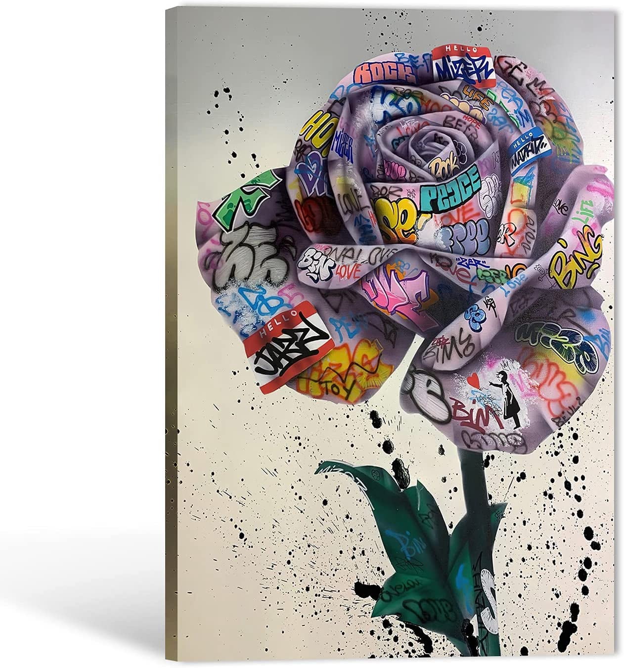 Asdg12s-Graffiti Canvas Wall Art, Street Graffiti Canvas Wall Art ...