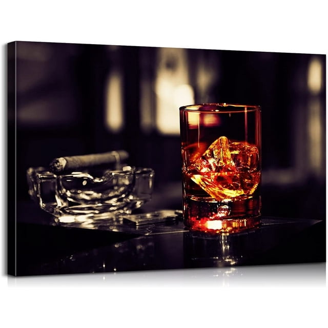 Asdg12s Home Bar Decor Cigar Whiskey Decor Wine Themed Kitchen Decor