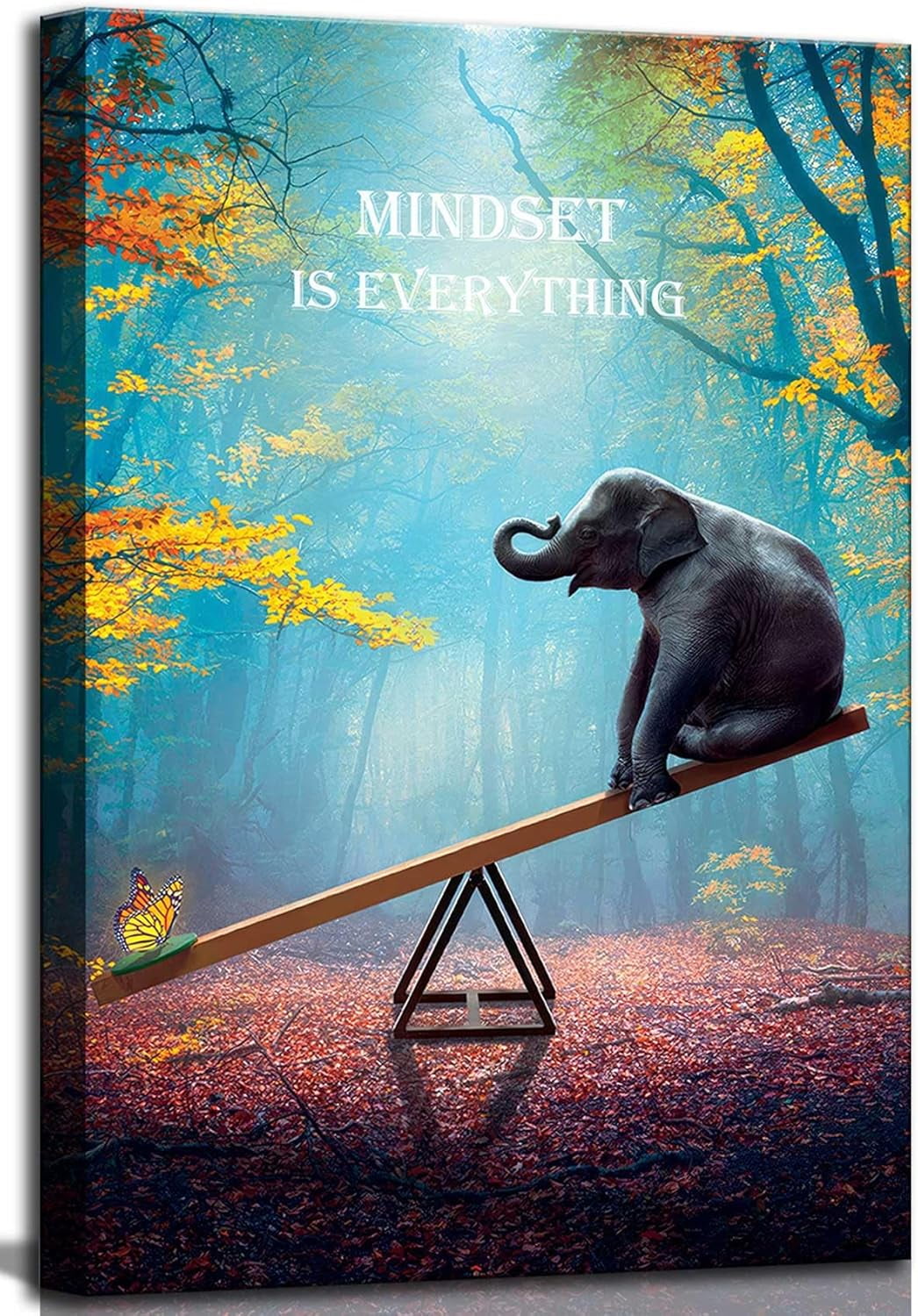 Asdg12s Inspirational-Butterfly-and-Elephant-Canvas-Wall-Art-inspiring ...