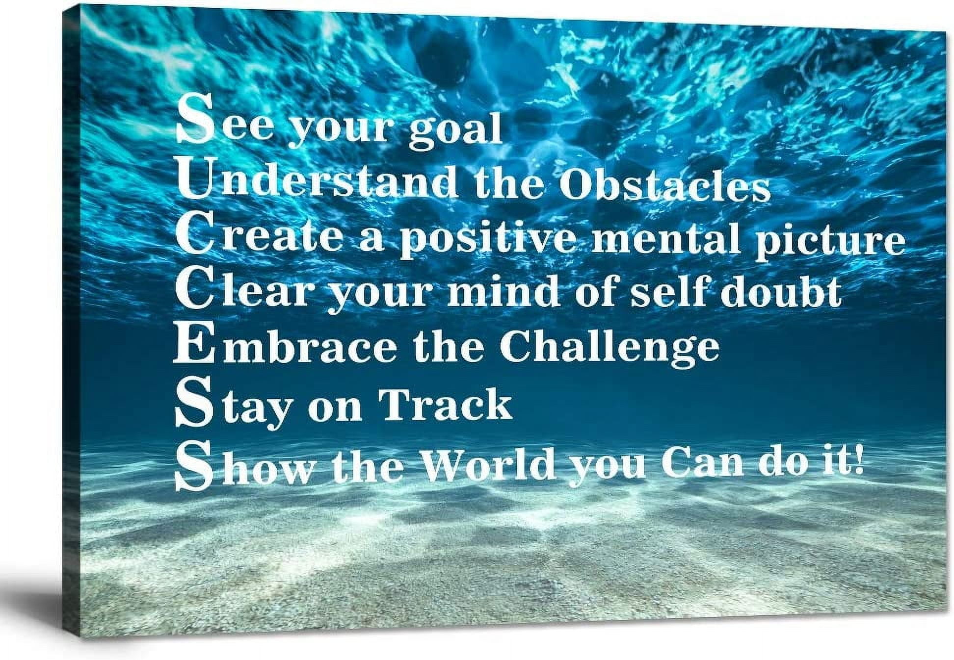 Asdg12s-Inspirational Canvas Wall Art Motivational Posters Success ...