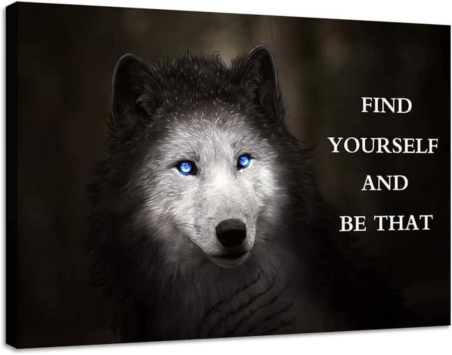 Asdg12s-Inspirational Large Home Decor Wall Art Prints Poster Wolf ...