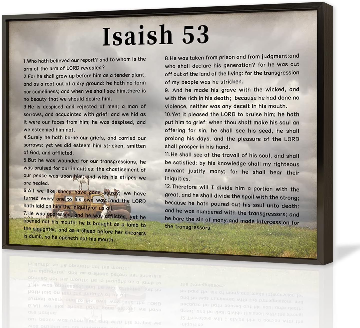 Asdg12s-Isaiah 53 Bible Verse Canvas Painting Modern Abstract Wall Art ...