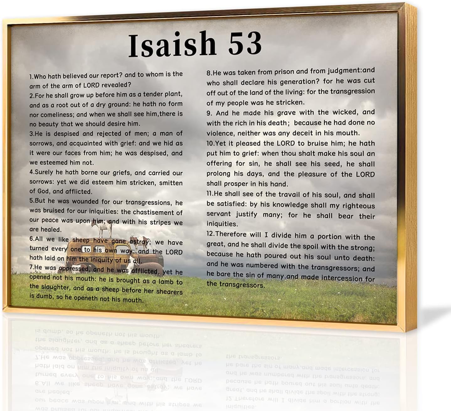Asdg12s-Isaiah 53 Bible Verse Canvas Painting Modern Abstract Wall Art ...