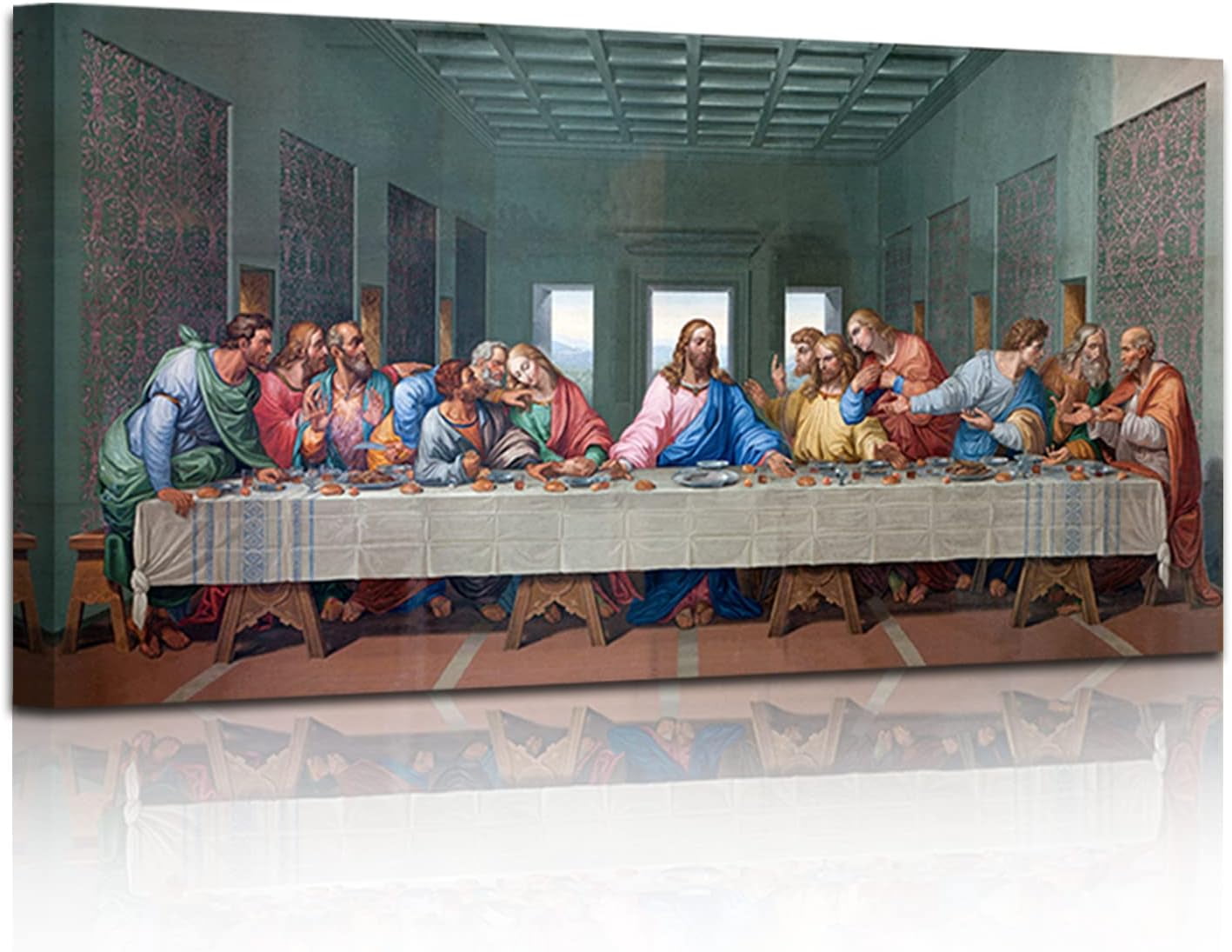 Asdg12s Jesus Christ Canvas Wall Art The Last Supper Poster Modern ...