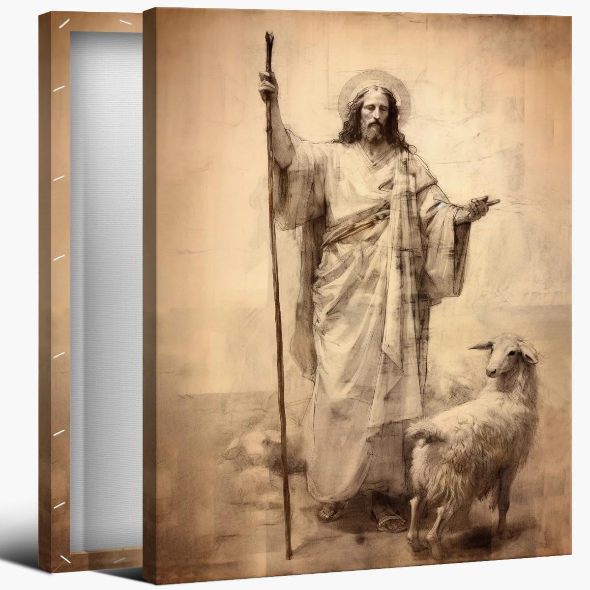Asdg12s Jesus Christ Oil Painting Canvas Christian Wall Art Jesus And ...
