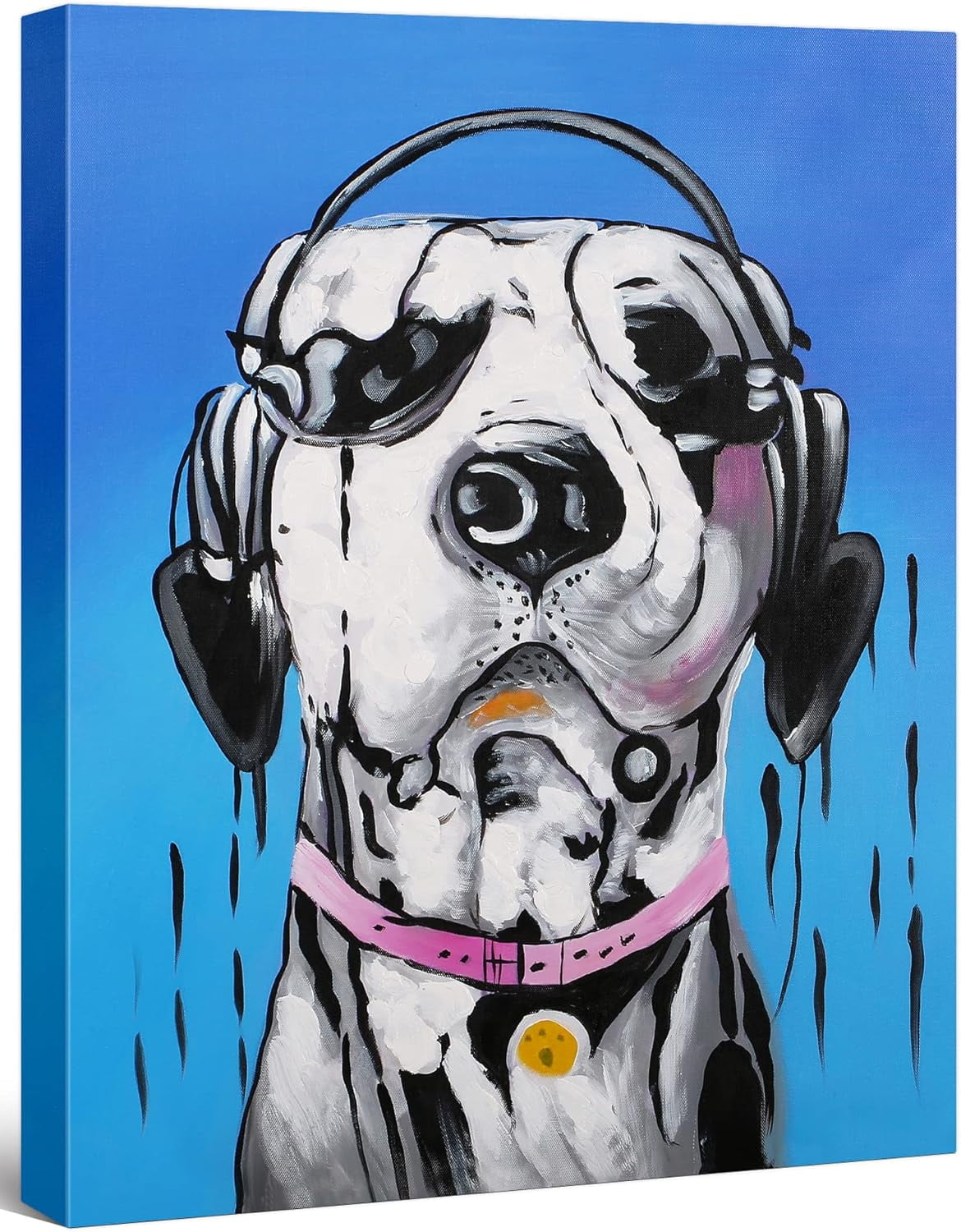 Asdg12s-KSIW-Modern Animal Pop Art - - Great Dane Dog with Music ...
