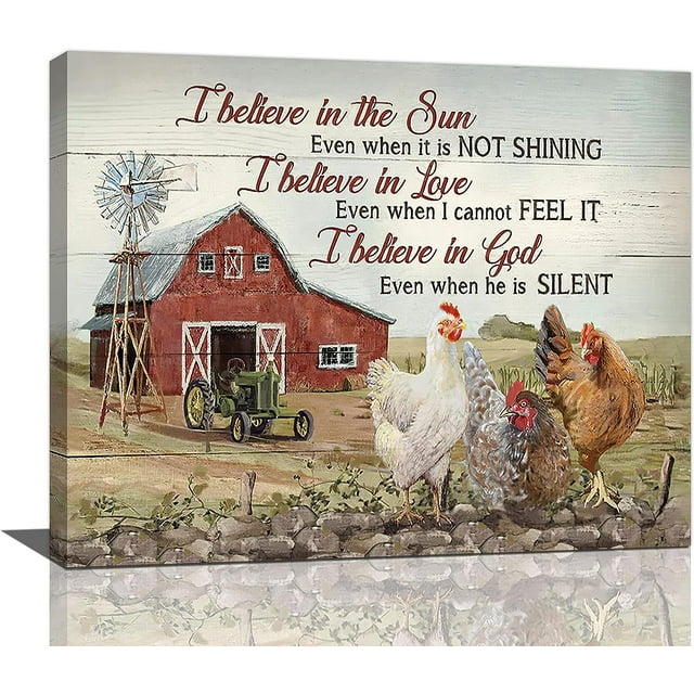 Asdg12s-KSIW-Rooster Kitchen DecorWall Art Rustic Farmhouse Chicken ...