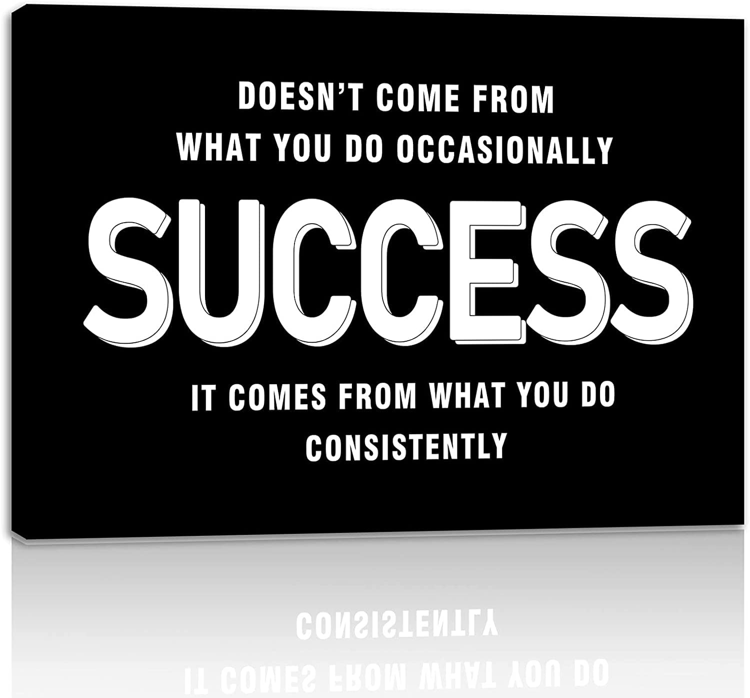 Asdg12s-KSIW-Success Canvas Wall Art Office Wall Art, Success Poster ...
