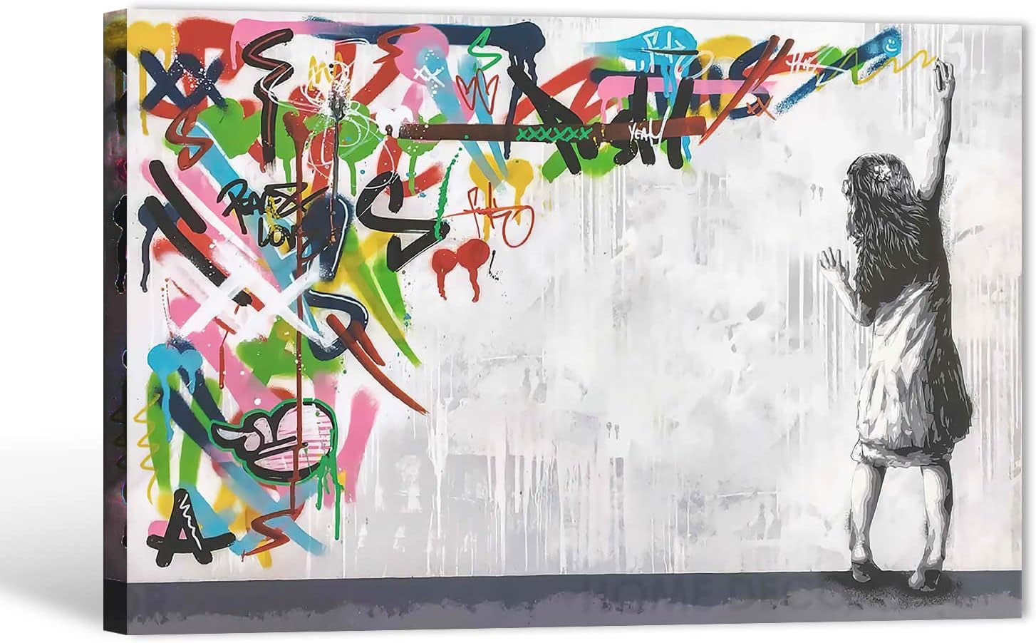 Asdg12s-Large Graffiti Canvas Wall Art Graffiti Wall Art, Modern ...