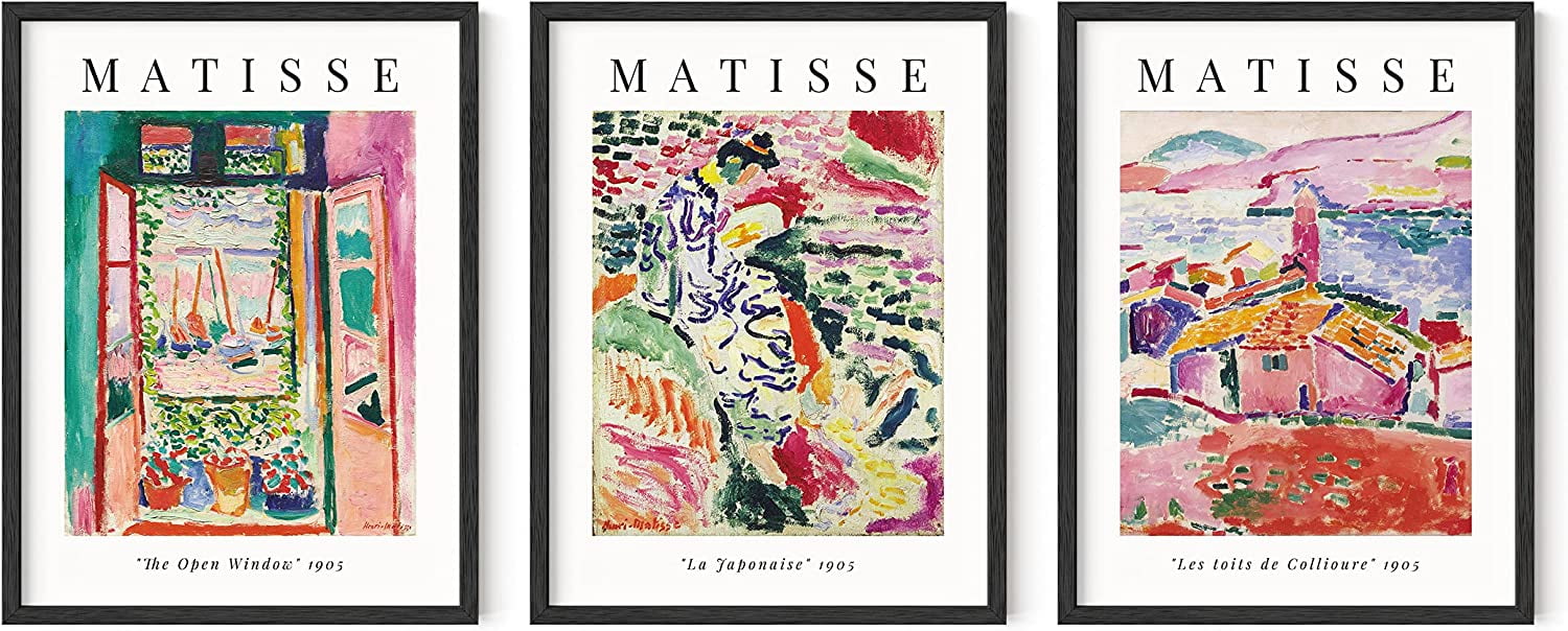 Asdg12s-Matisse Prints - Set of 3 Henri Matisse Wall Art, Famous Artist ...