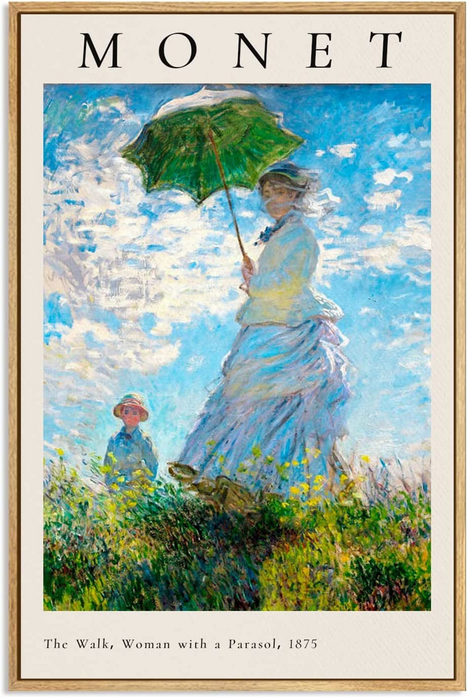 Asdg12s Monet Wall Art -The Walk, Woman with a Parasol by Claude Monet ...