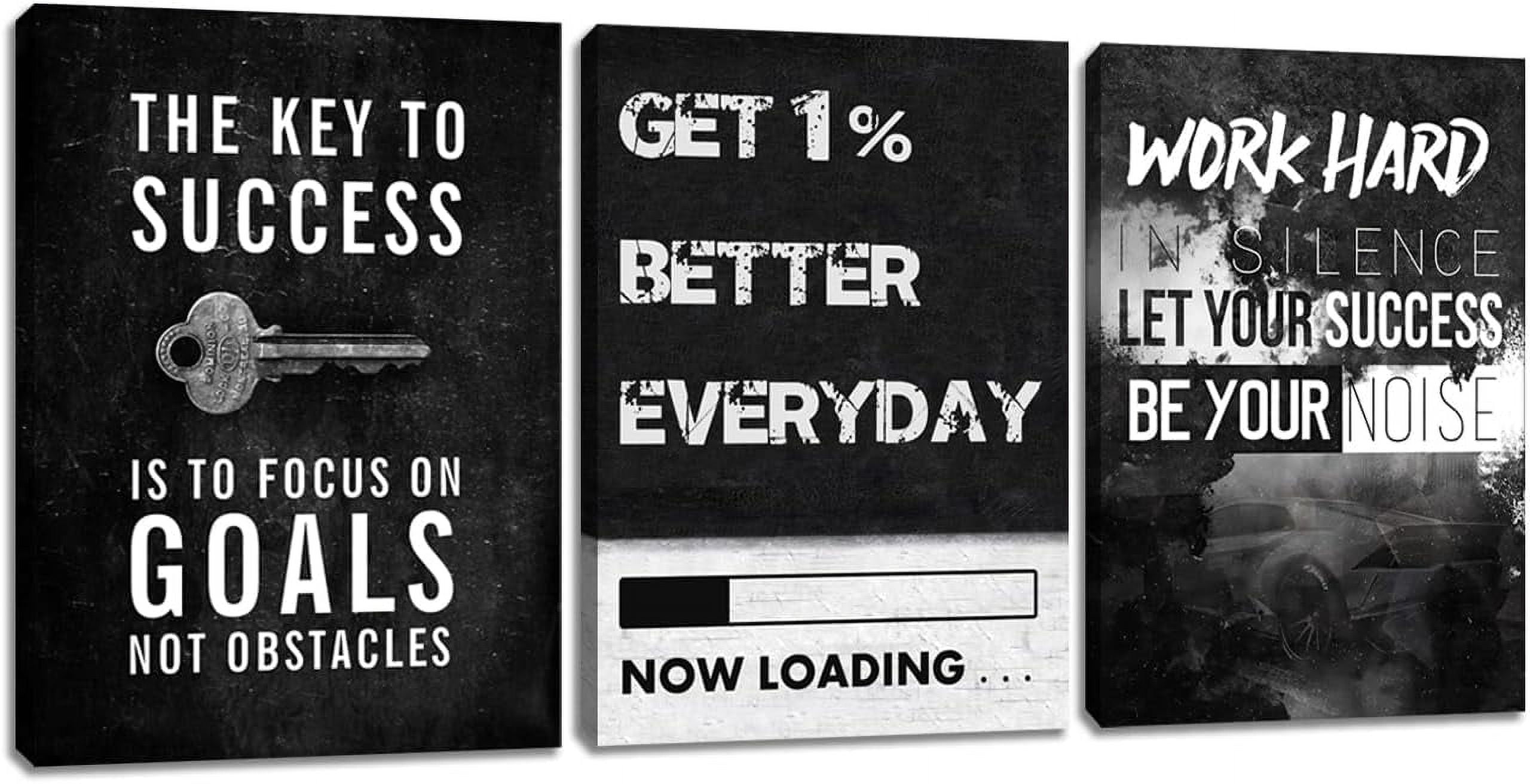 Asdg12s-Motivational Canvas Wall Painting Wall Art Inspirational Poster ...