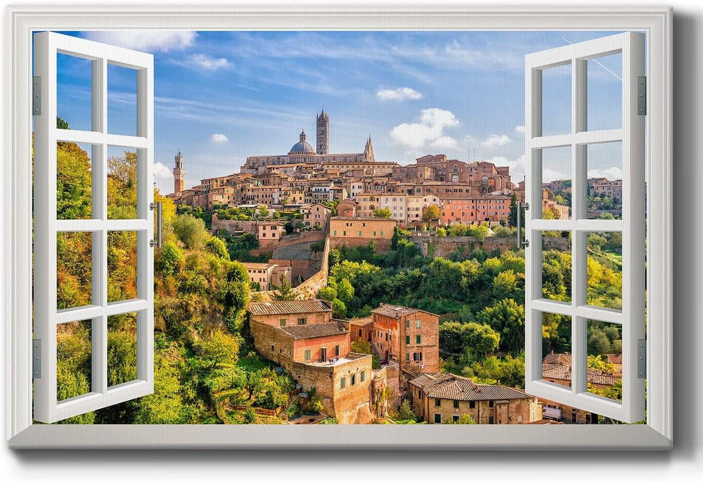 Asdg12s-Nature Canvas Wall Art Home Paintings & Prints Artwork Cloudy ...