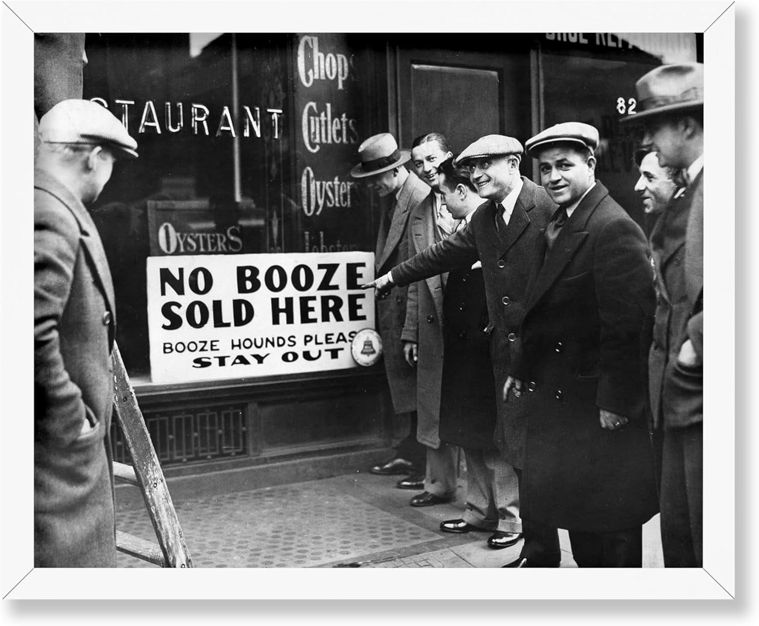 Asdg12s -No-Booze-Sold-Here-Poster---Prohibition-Print---Alcohol-Art---Gentlemen-Art---History ...