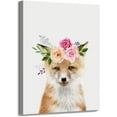 Asdg12s-Oridomy Baby Animal Canvas Prints Cute Fox Wall Art Woodland ...