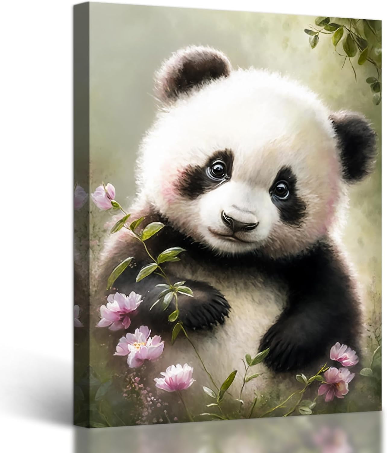 Asdg12s-Panda Wall Art Animal Print Wall Decor Watercolor Wall Artwork ...