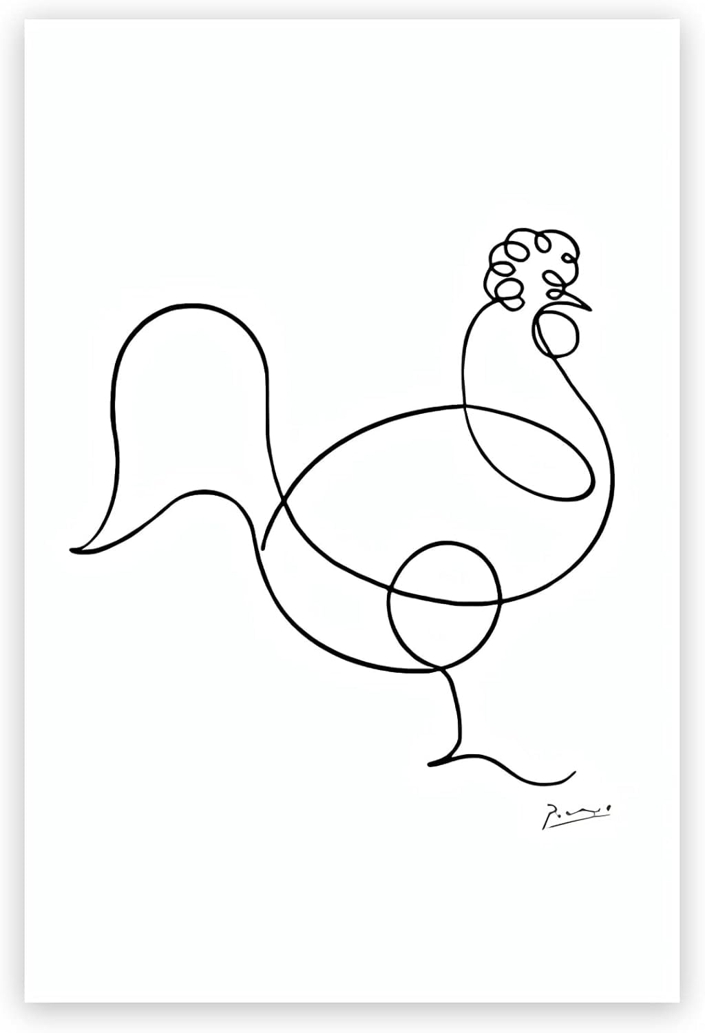 Asdg12s-Picasso Wall Art Prints - Picasso Poster - Animal Canvas Wall ...