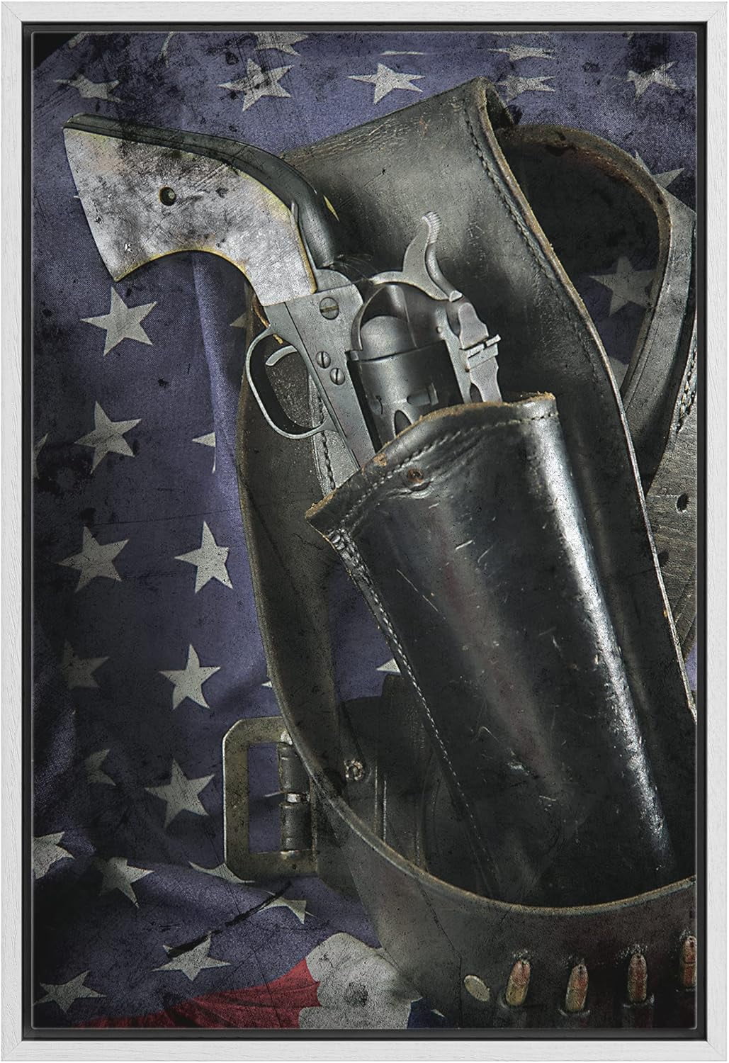 Asdg12s Pistol and Flag Revolver in a Holster and Gun Belt with The ...