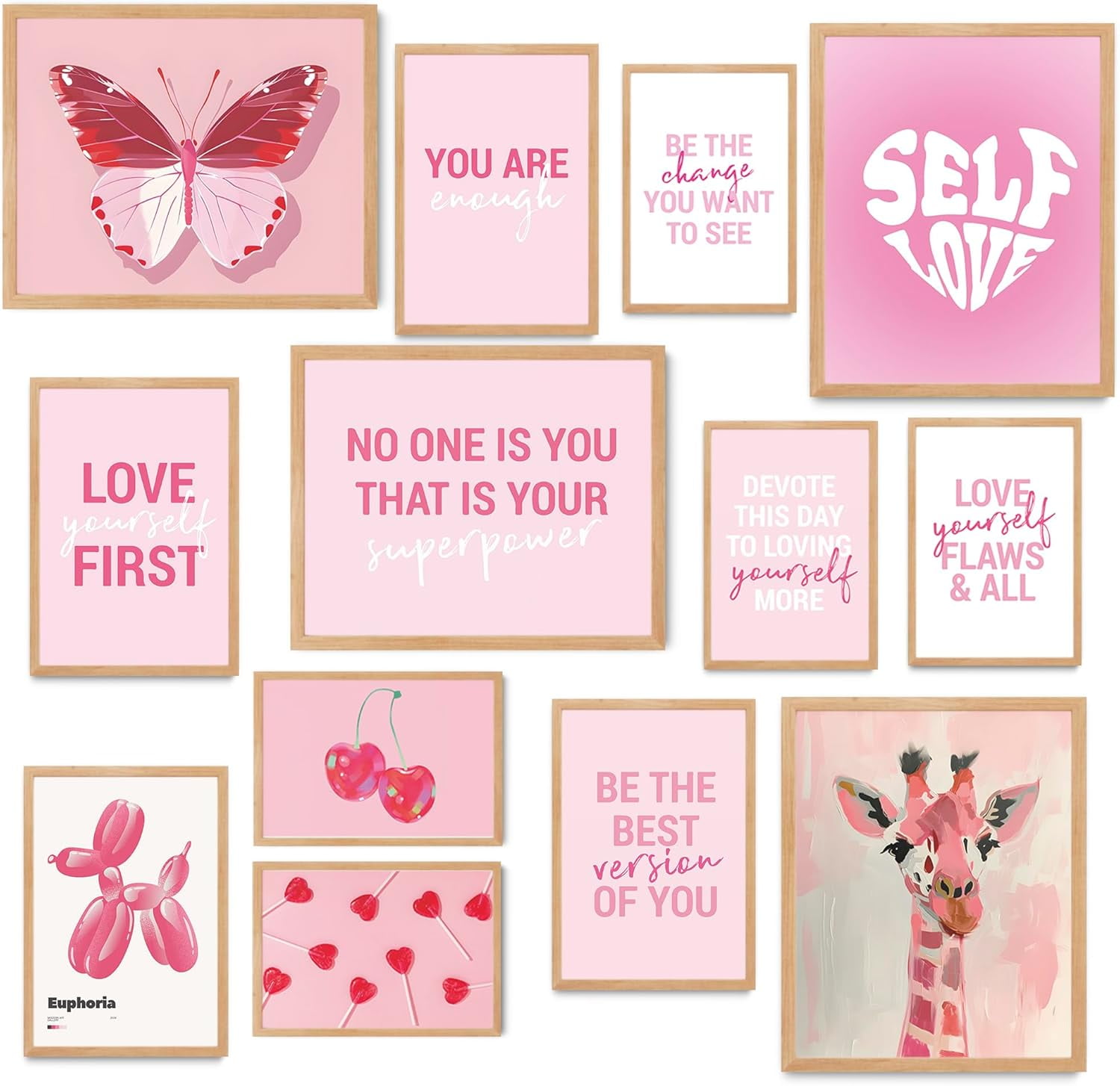 Asdg12s Preppy Room Decor Aesthetic Pictures for Teen Girls Bedroom ...