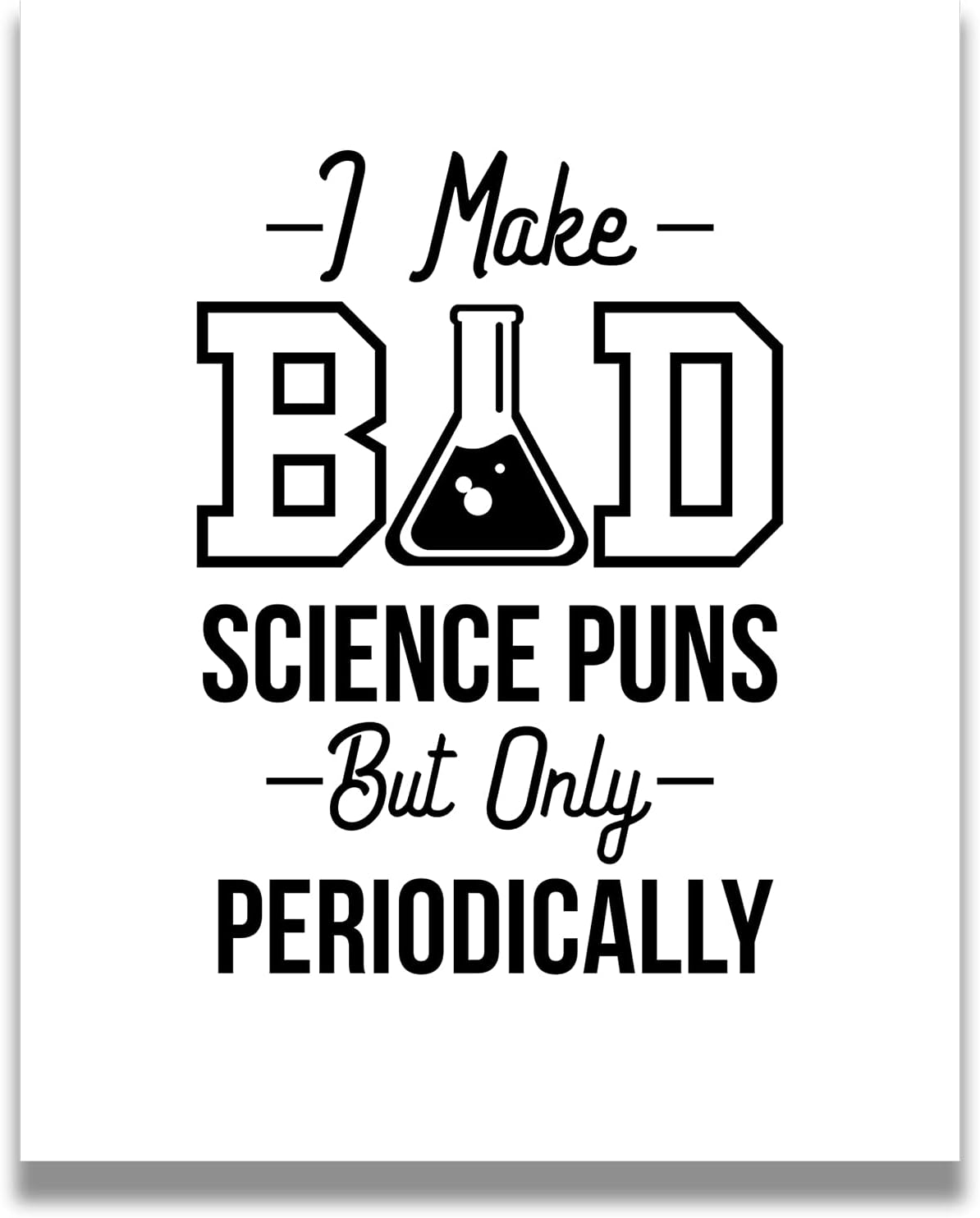 Asdg12s Science pun wall decor - Chemistry art - Classroom science ...