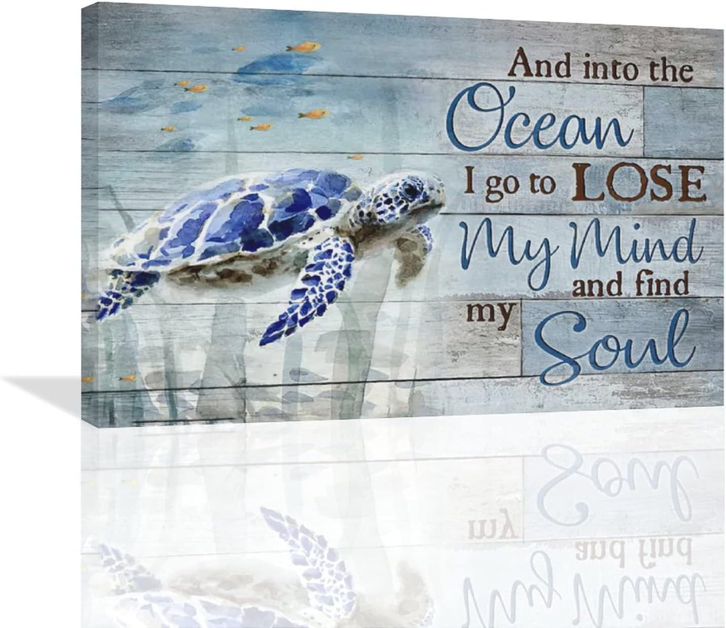 Asdg12s-Sea Turtle Bathroom Wall Art Ocean Turtle Bathroom Pictures Wall Decor Watercolor Beach ...