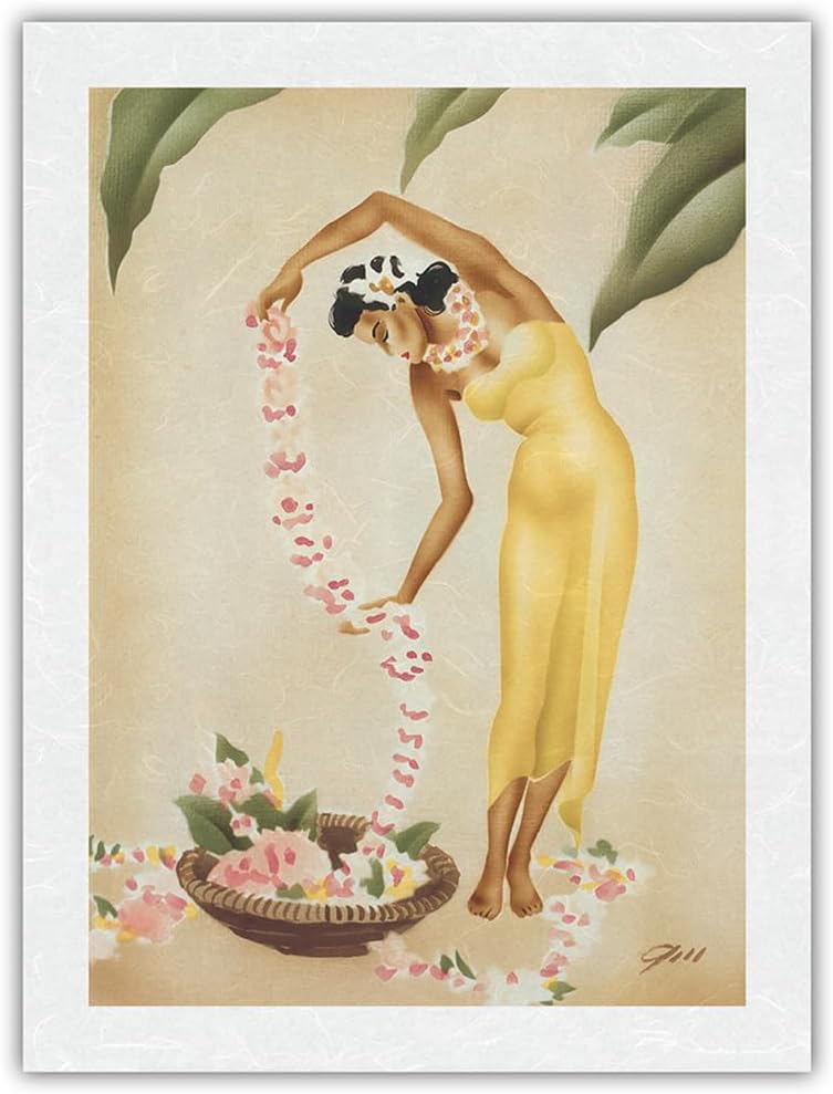 Asdg12s The Leimaker - Vintage Hawaiian Airbrush Art by Gill c.1940s ...
