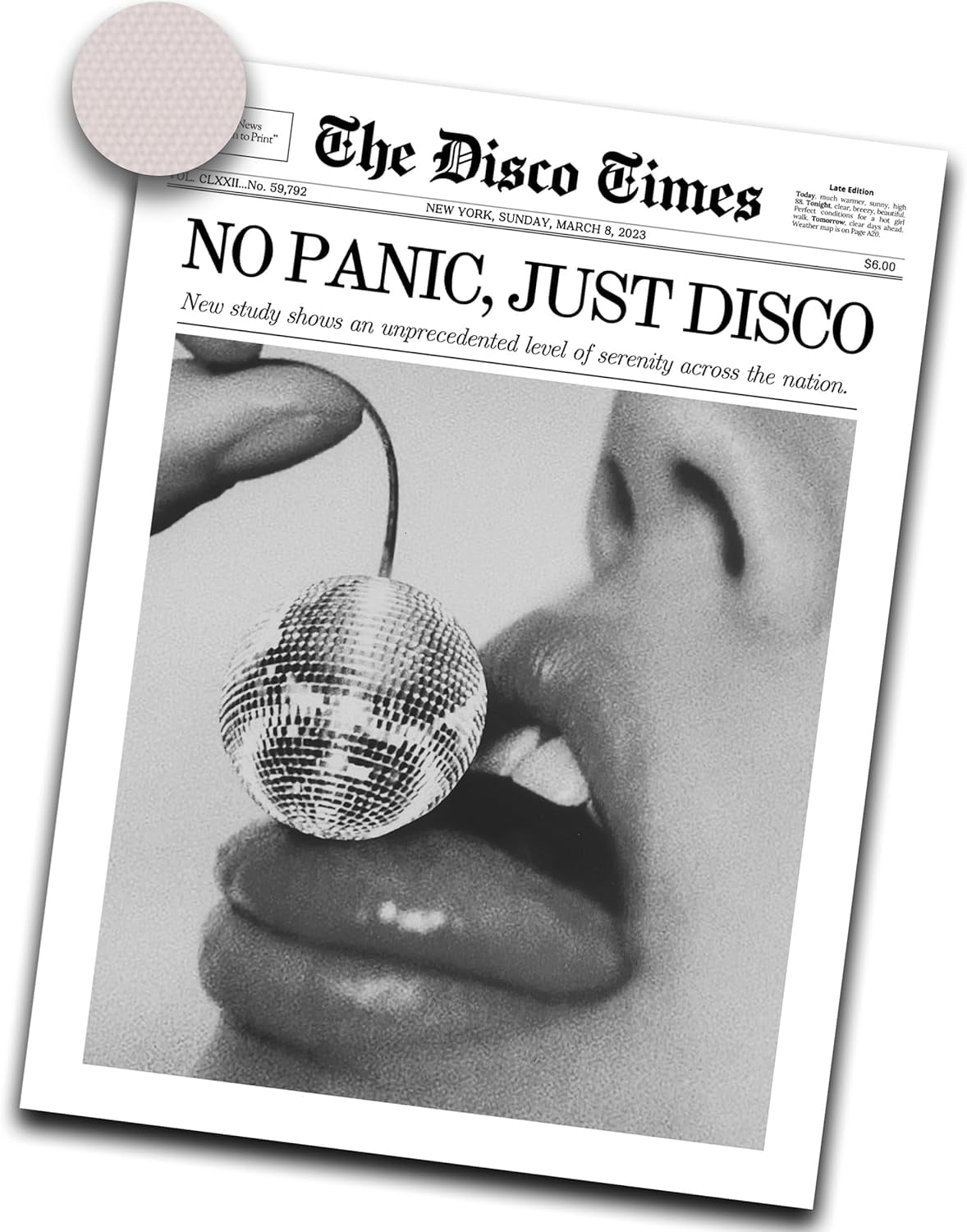 Asdg12s -Unframed-Trendy-Disco-NewsPaper-Wall-Art-Prints12x16in-Canvas ... Asdg12s -Unframed-Trendy-Disco-NewsPaper-Wall-Art-Prints12x16in-Canvas ...