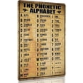 Asdg12s-Vintage Military Phonetic Alphabet Sign Wall Art Decor Pilot ...
