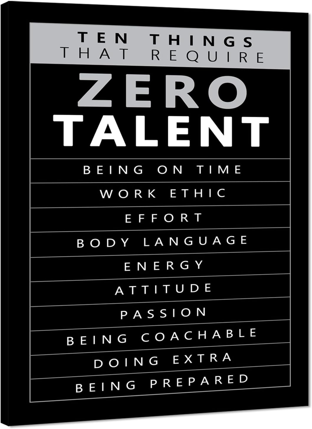 Asdg12s-Wall Art for Office - 10 Things that Require Zero Talent ...