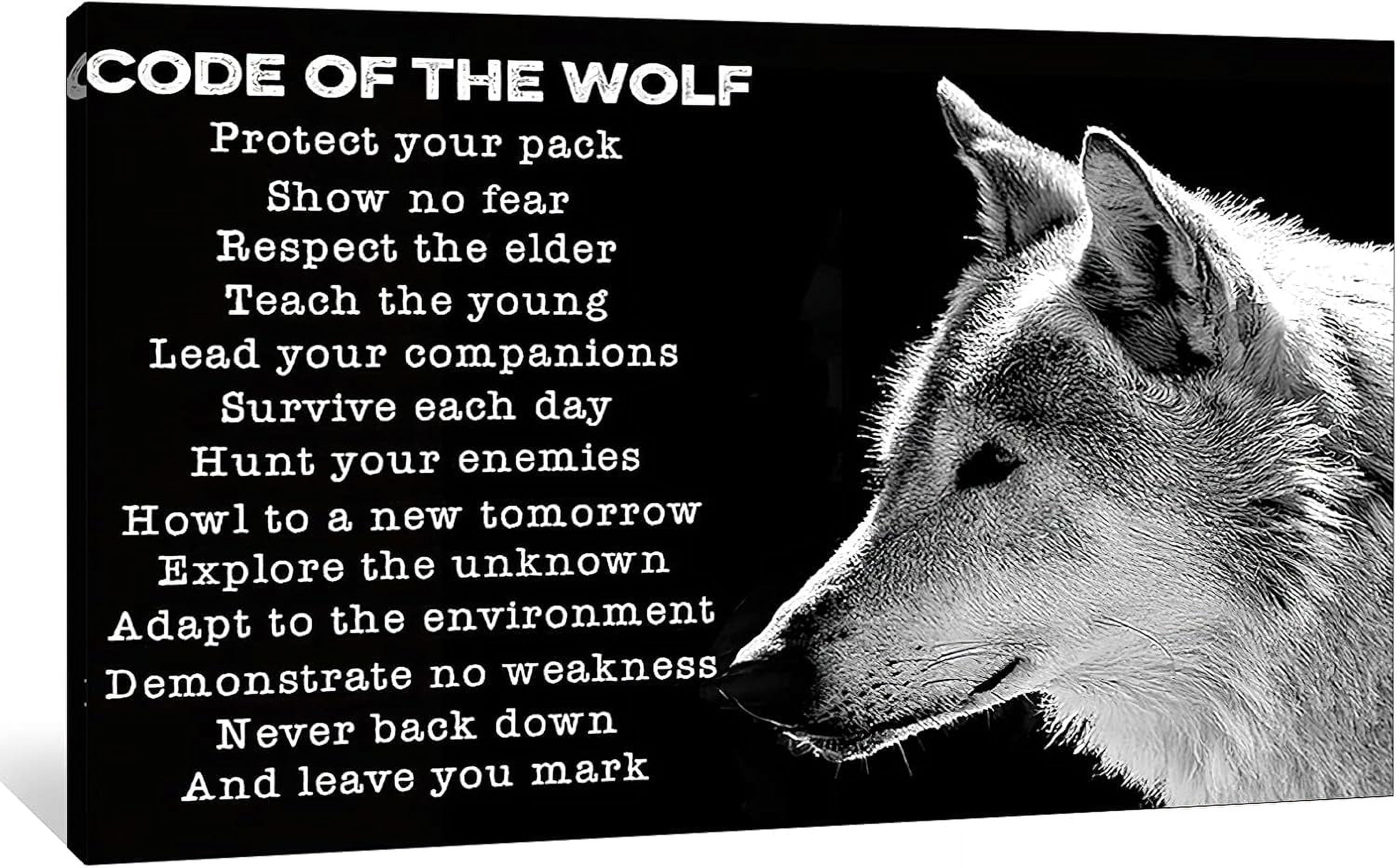 Asdg12s-Wolf Motivational Quotes Wall Art, Inspirational Wolf Quotes ...