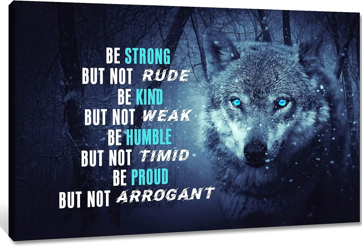 Asdg12s-Wolf Motivational Quotes Wall Art, Inspirational Wolf Quotes ...