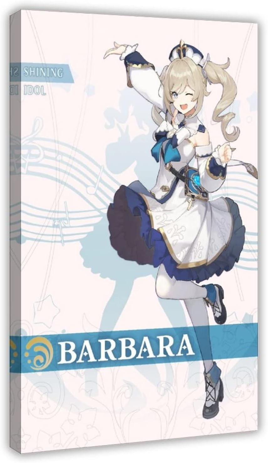 Asdg12s poster Barbara-Genshin-Impact-Poster-2-Canvas-Poster-Bedroom ...