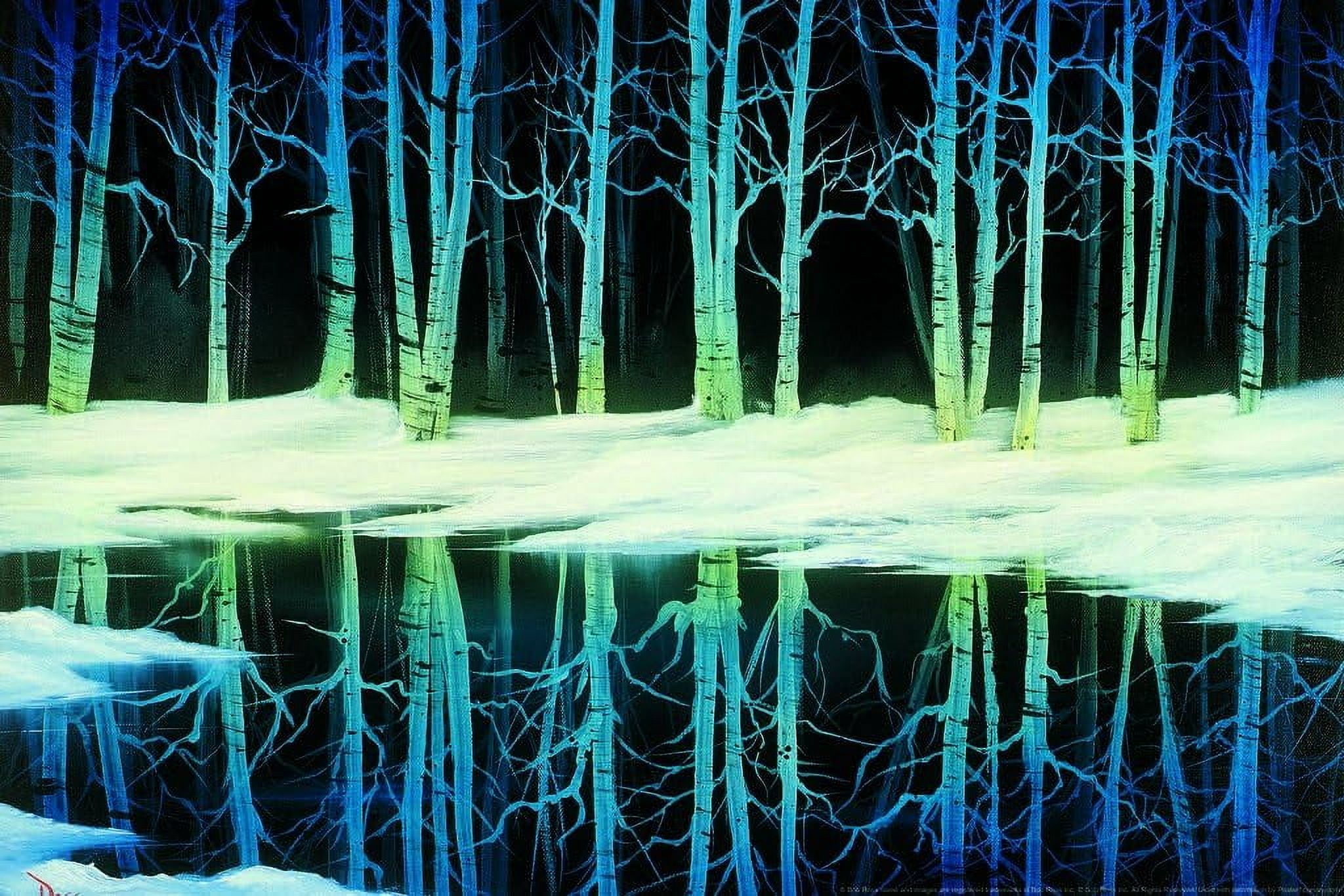 Asdg12s Bob Ross Snow Birch Art Print Painting Bob Ross Poster Bob Ross ...