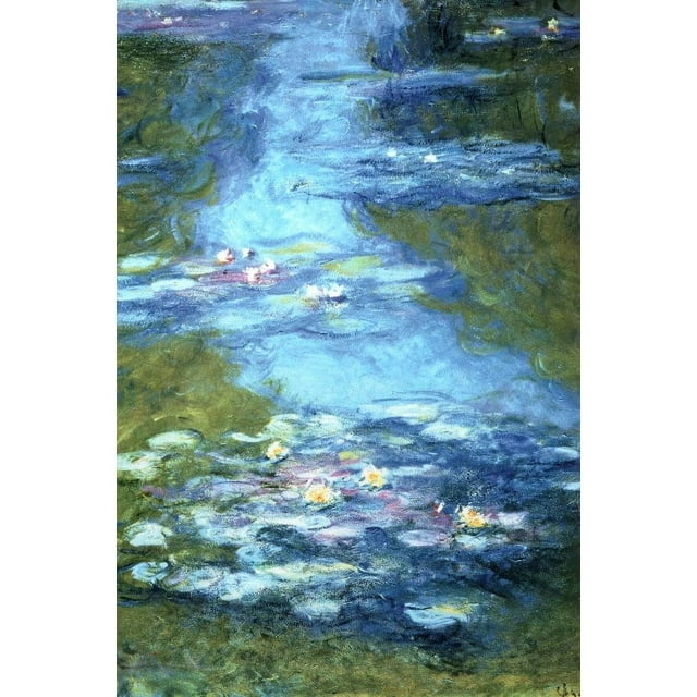 Asdg12s poster-Claude-Monet-Water-Lilies-Poster-Circa-1916-Flower-Pond ...