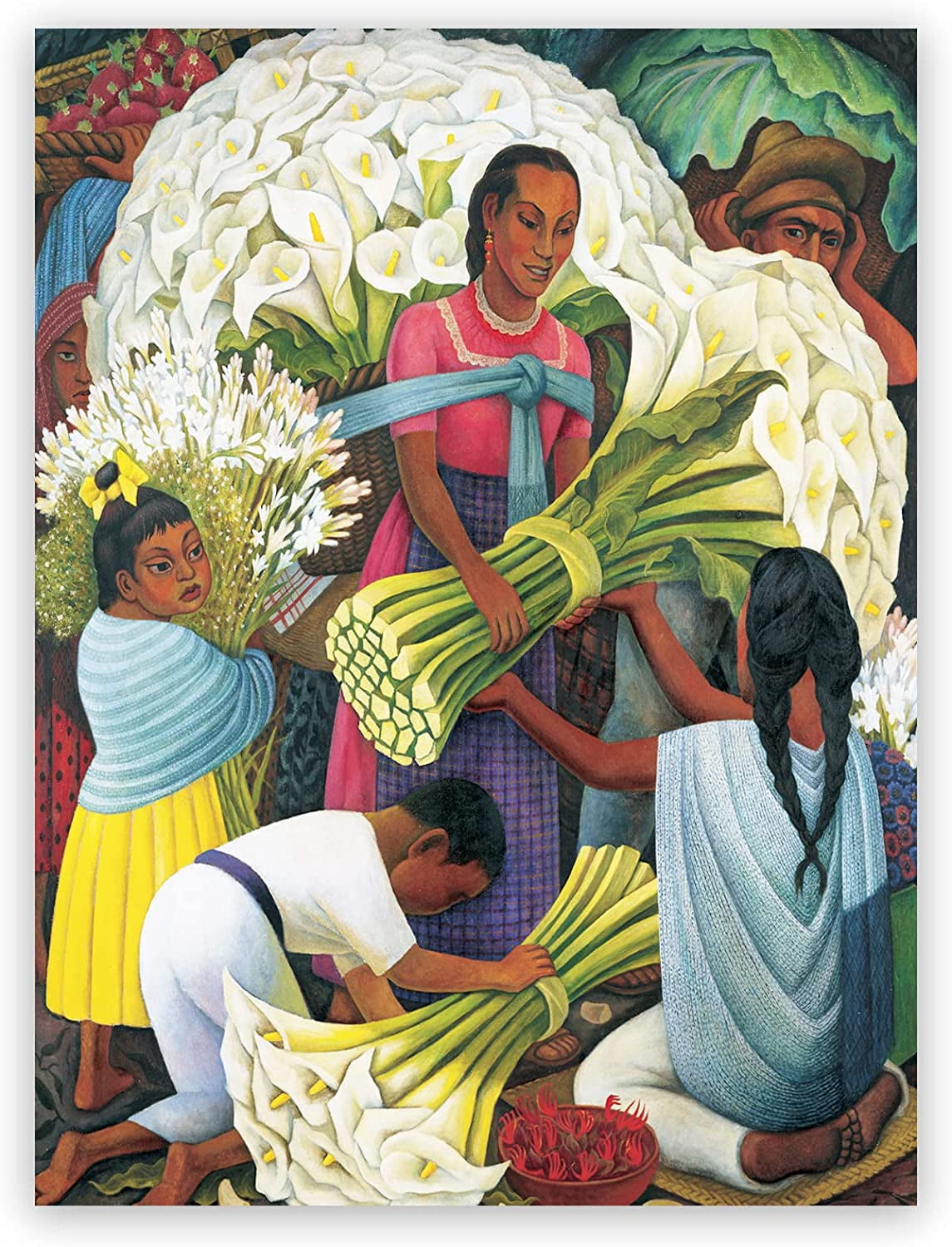 Asdg12s poster-Diego-Rivera-Canvas-Art-Print---The-Flower-Vendor-Poster ...