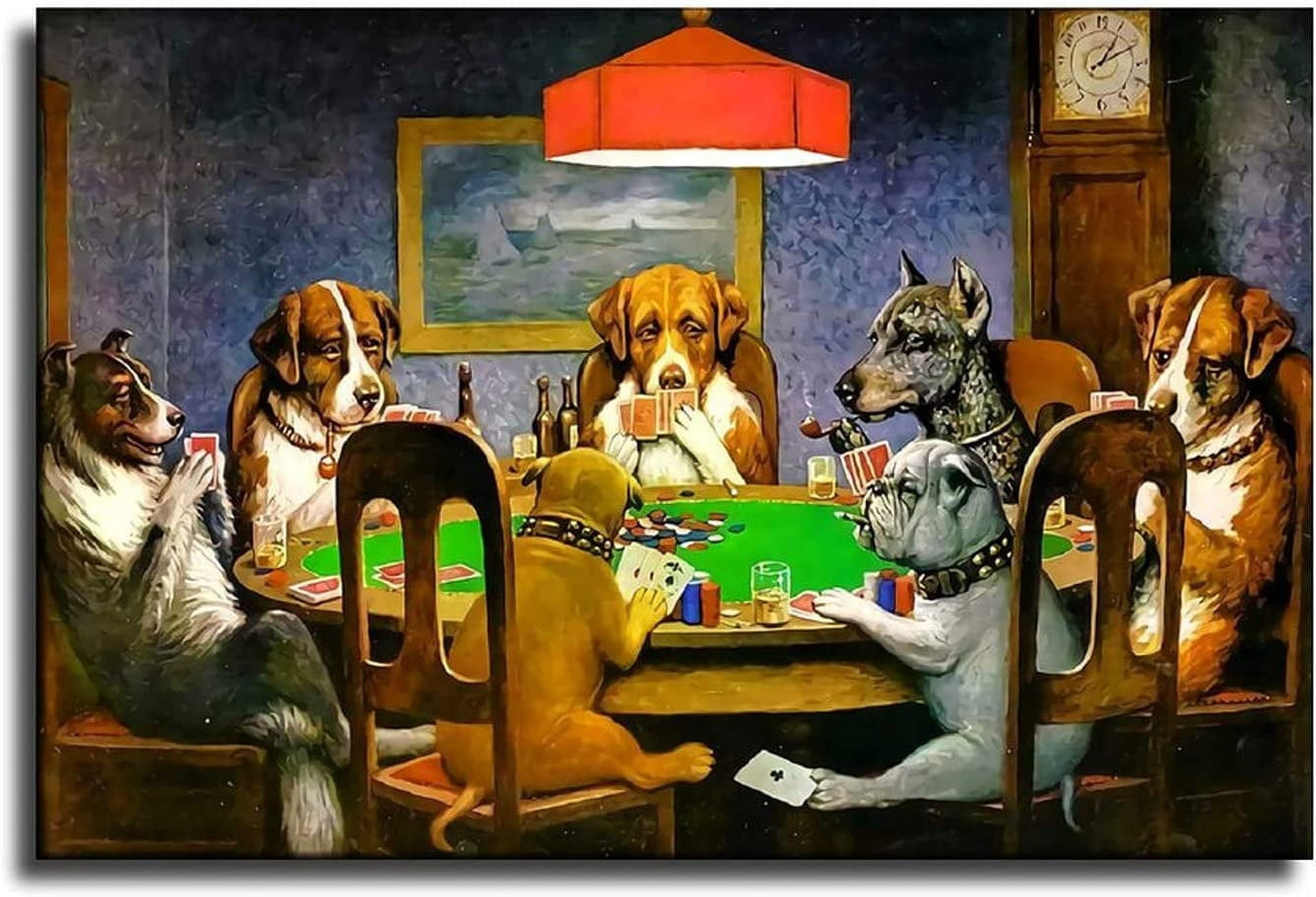 Asdg12s poster-Dogs-Playing-Poker-Poster-Decorative-Painting-Canvas ...