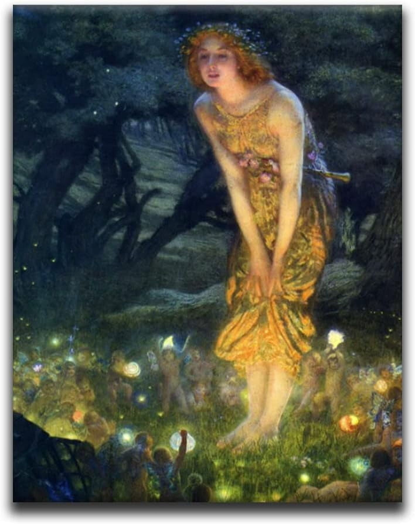 Asdg12s-Edward Robert Hughes Art Prints Midsummer Eve Poster Famous ...