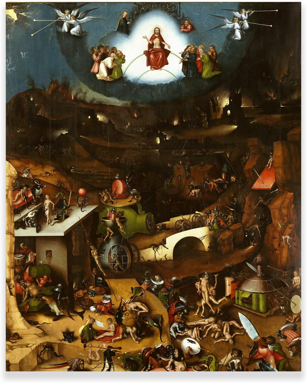 Asdg12s poster-Hieronymus-Bosch-Wall-Art---The-Last-Judgment-Painting---Famous-Oil-Painting ...