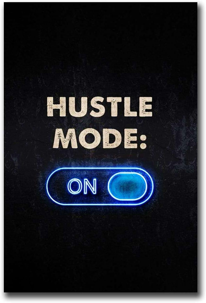 Asdg12s poster Hustle-Motivational-Wall-Decor,-Inspirational-Quote ...