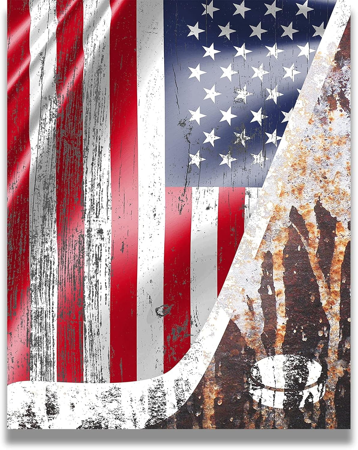 Asdg12s-poster-Ice-Hockey---USA-Flag-Wall-Art-Decor-Print---unUnframedd ...