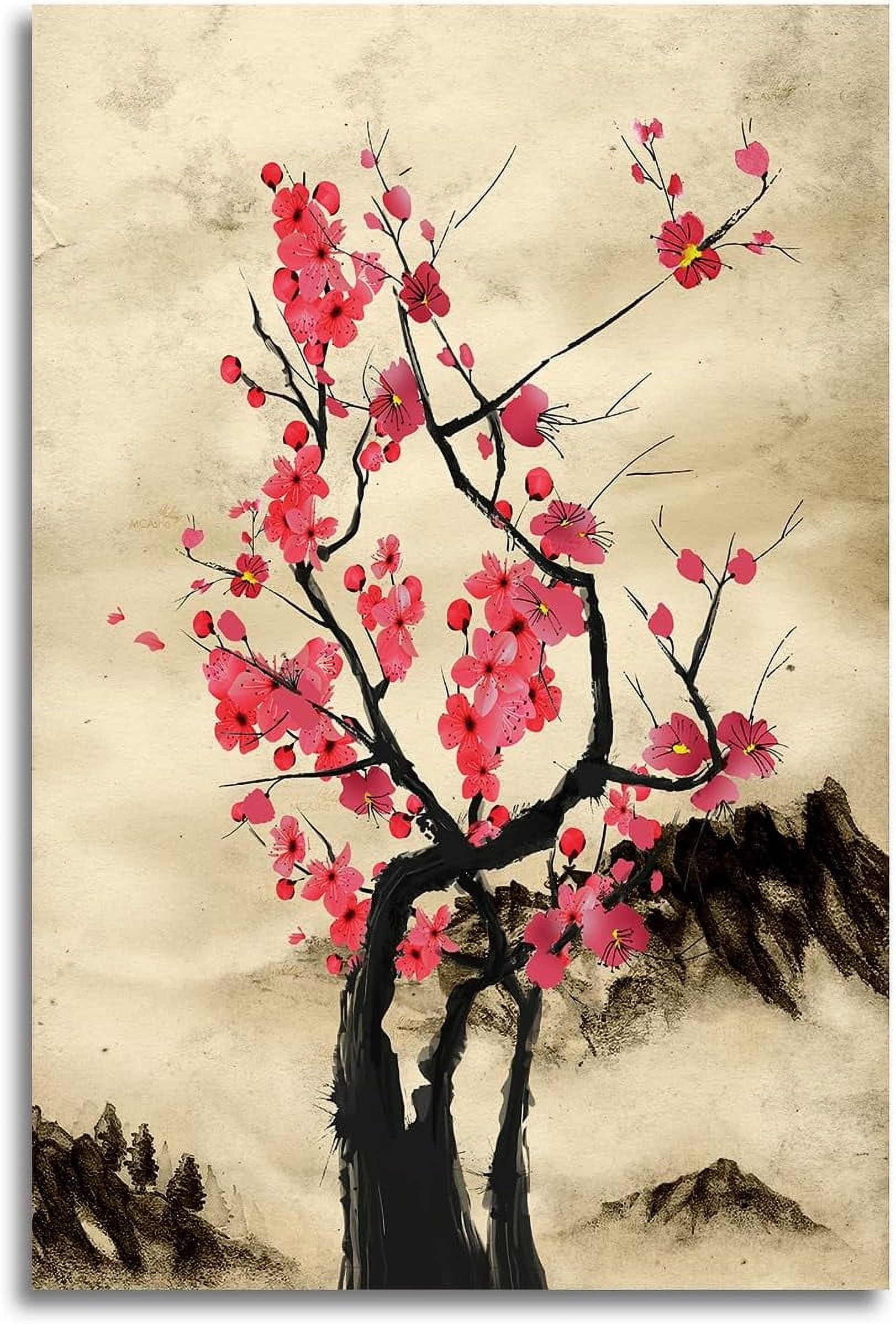 Asdg12s poster-Japanese-Ink-Poster-HD-Print-Moon-Wall-Art-Samurai ...