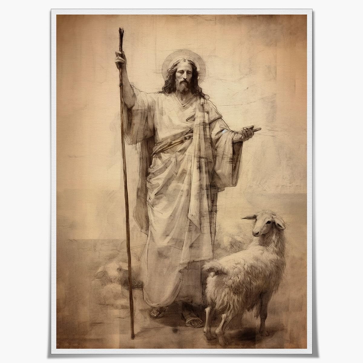 Asdg12s poster-Jesus-Christ-Oil-Painting-Canvas-Christian-Wall-Art ...