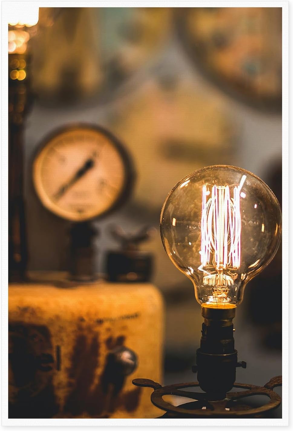 Asdg12s-poster-Lamp-Bulb-Canvas-Painting-Modern-Abstract-Modern-Art ...