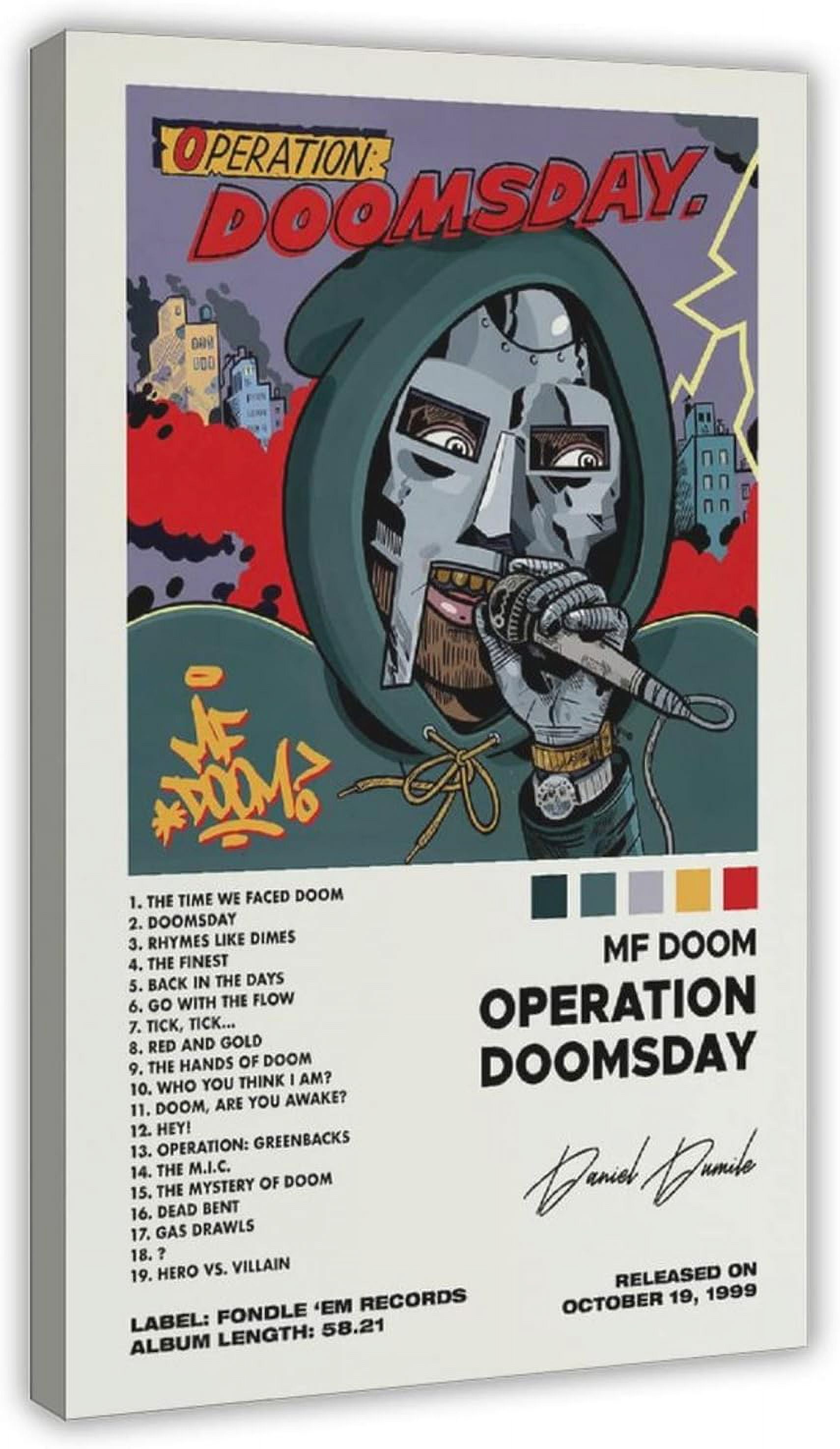 Asdg12s poster-MF-Doom-Poster-Operation-Doomsday-Album-Cover-Poster-Canvas-Poster-Wall-Art-Decor ...