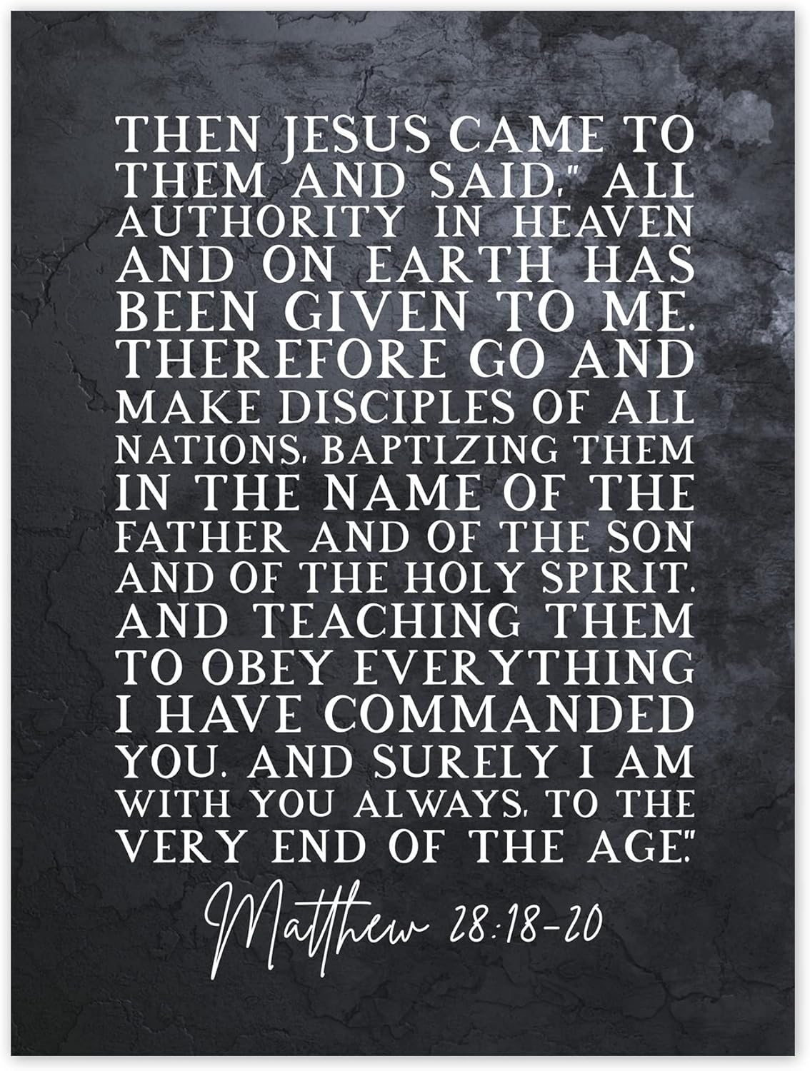 Asdg12s poster -Matthew-28:18-20-Jesus-I-Am-With-You-Always-To-The-Very ...