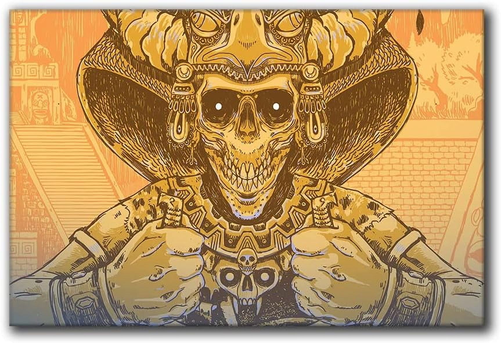 Asdg12s-poster-Mexican-Indian-Art-Canvas-Prints-Mayan-Aztec-Calendar ...